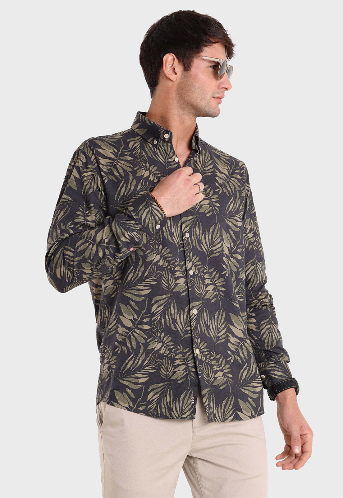 Camisa Estampada Manga Larga Arrow